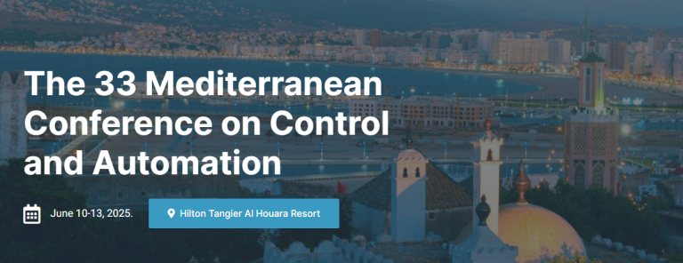 The 33 Mediterranean Conference on Control and Automation – Eurescom GmbH
